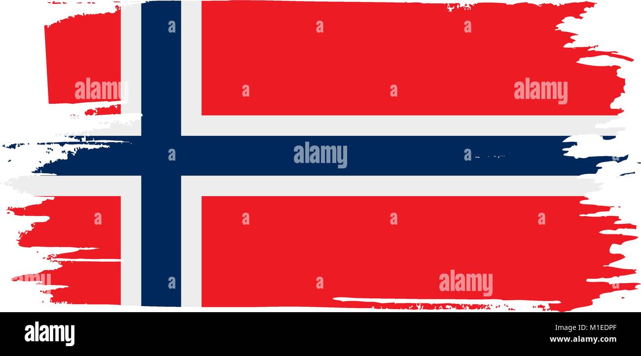 Norway flag, vector illustration Stock Vector Image & Art - Alamy