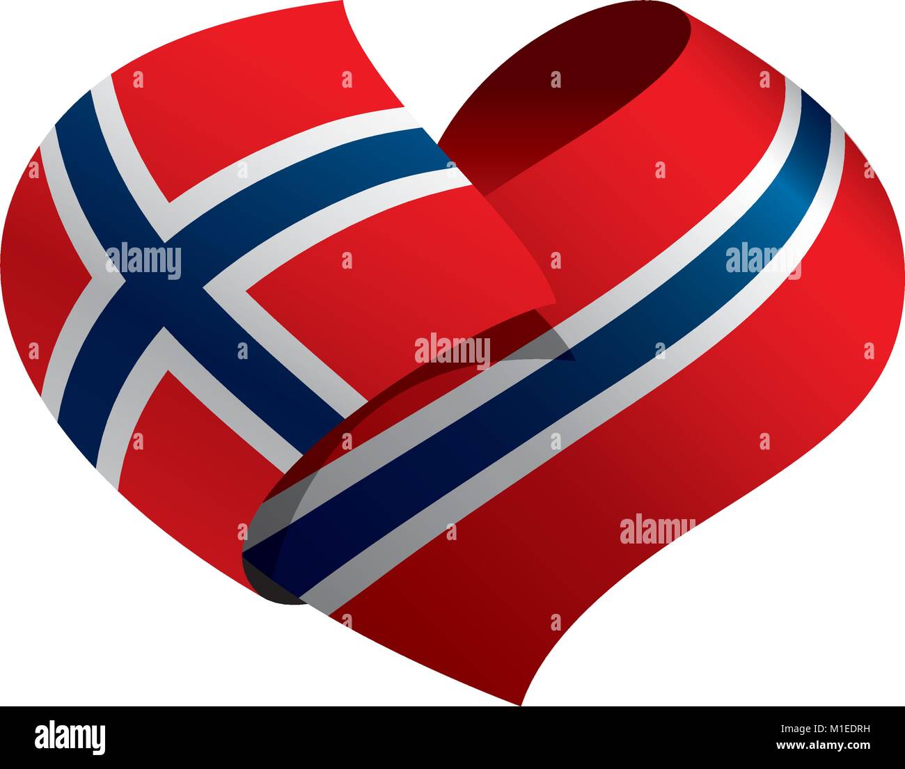 Norway flag, vector illustration Stock Vector Image & Art - Alamy
