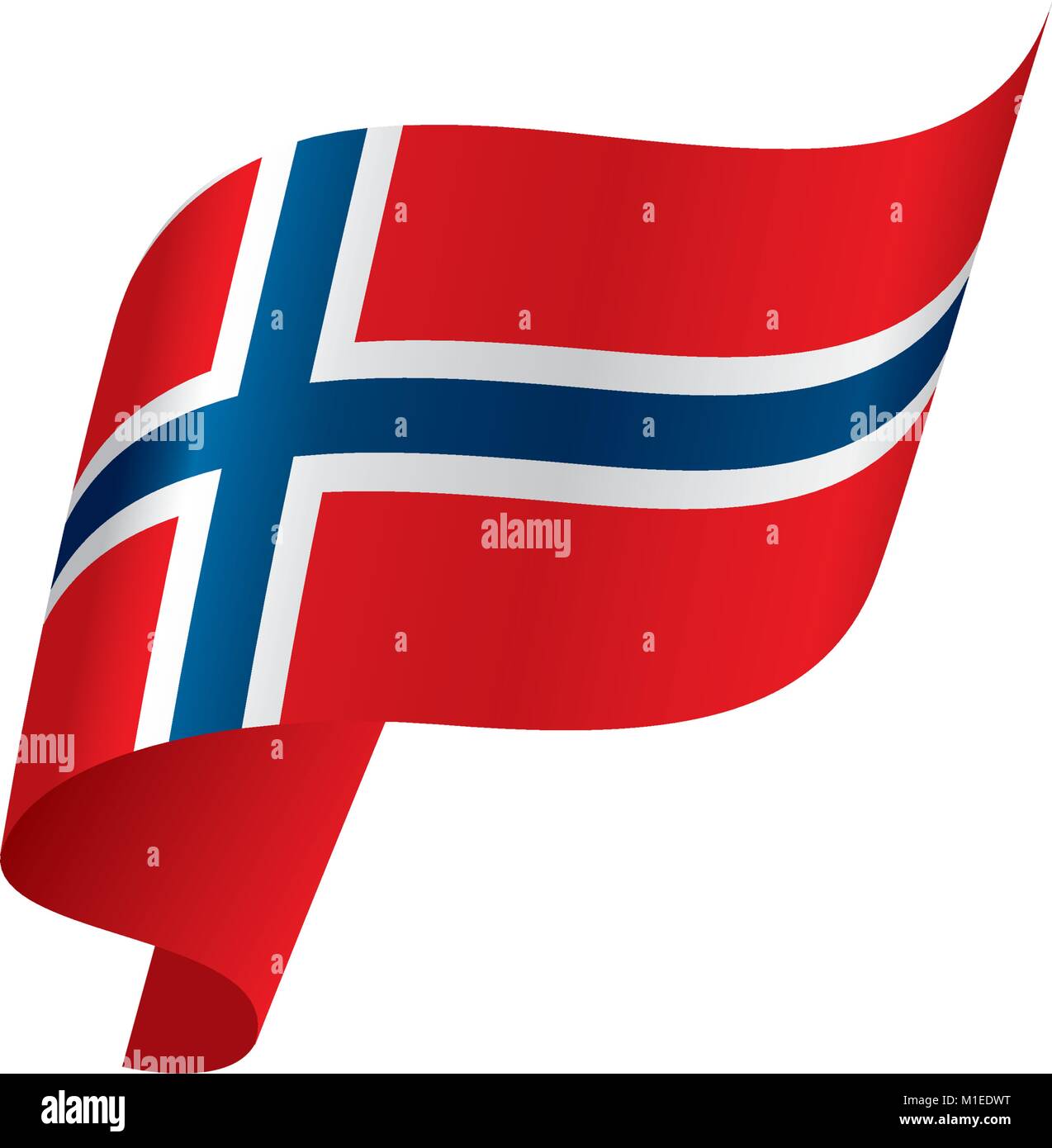 Norway flag, vector illustration Stock Vector Image & Art - Alamy