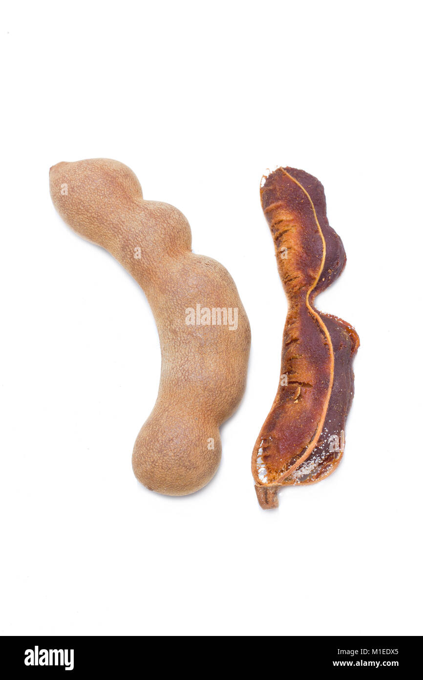Tamarind isolated on white Stock Photo - Alamy