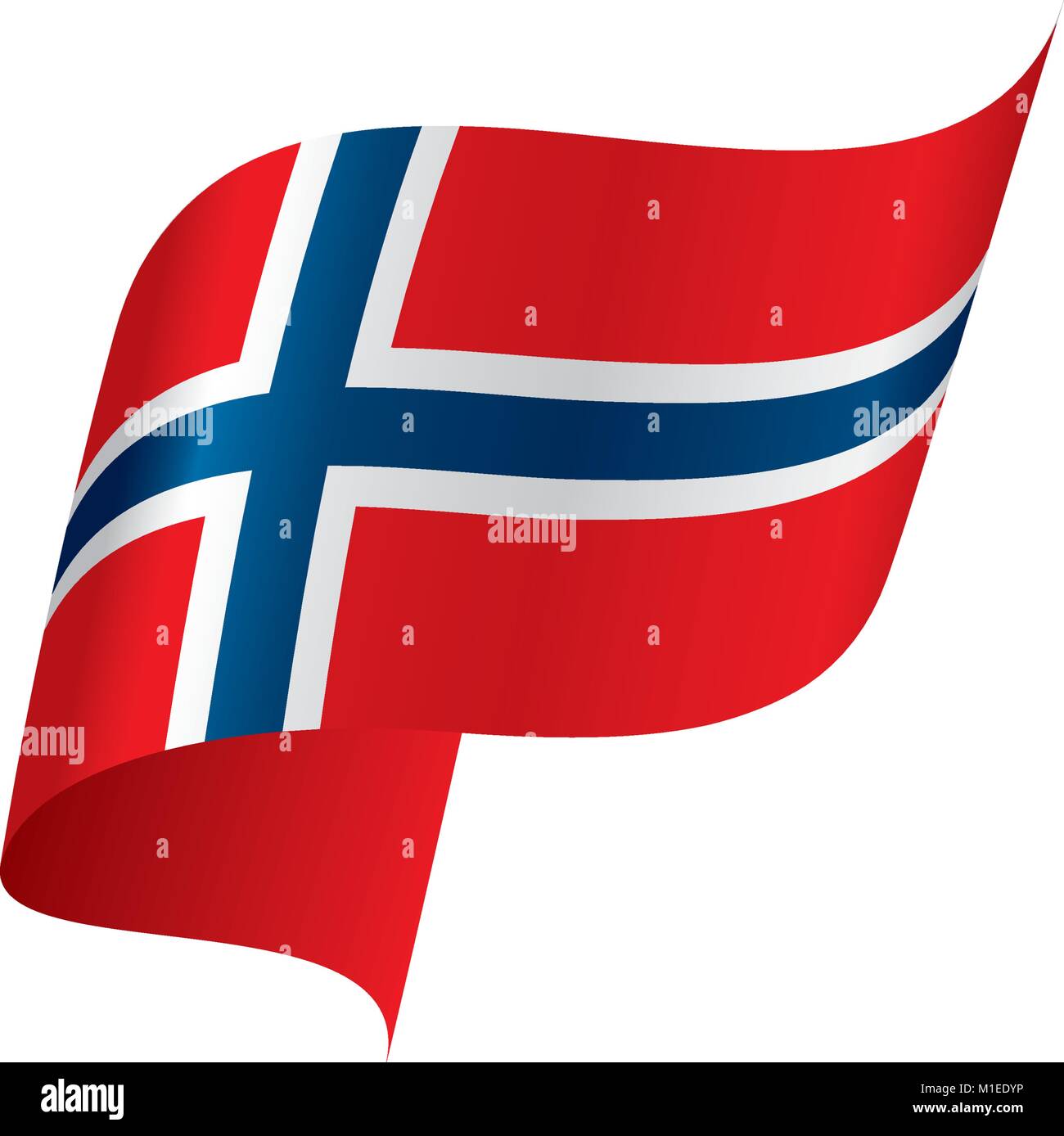 Norway flag, vector illustration Stock Vector Image & Art - Alamy