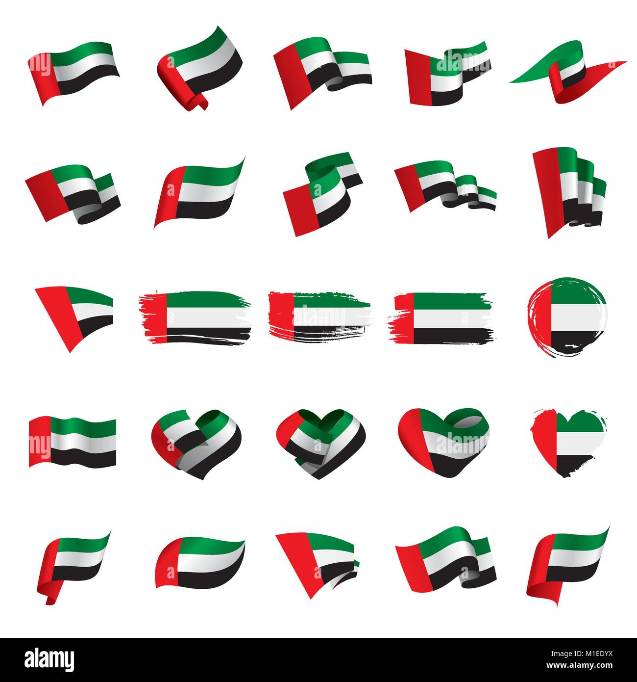 United Arab Emirates flag, vector illustration Stock Vector Image & Art ...