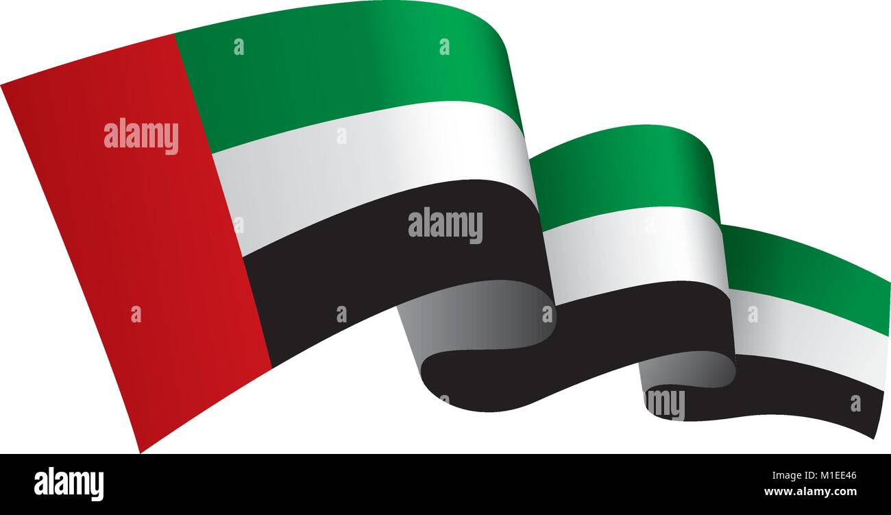 United Arab Emirates flag, vector illustration Stock Vector Image & Art ...