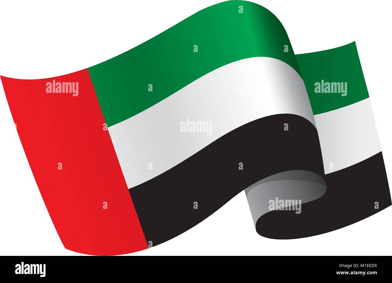 United Arab Emirates flag, vector illustration Stock Vector Image & Art ...