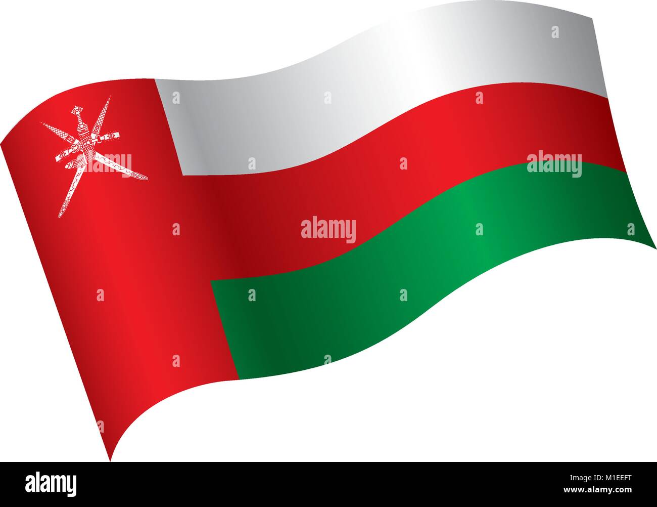 Oman flag, vector illustration Stock Vector Image & Art - Alamy