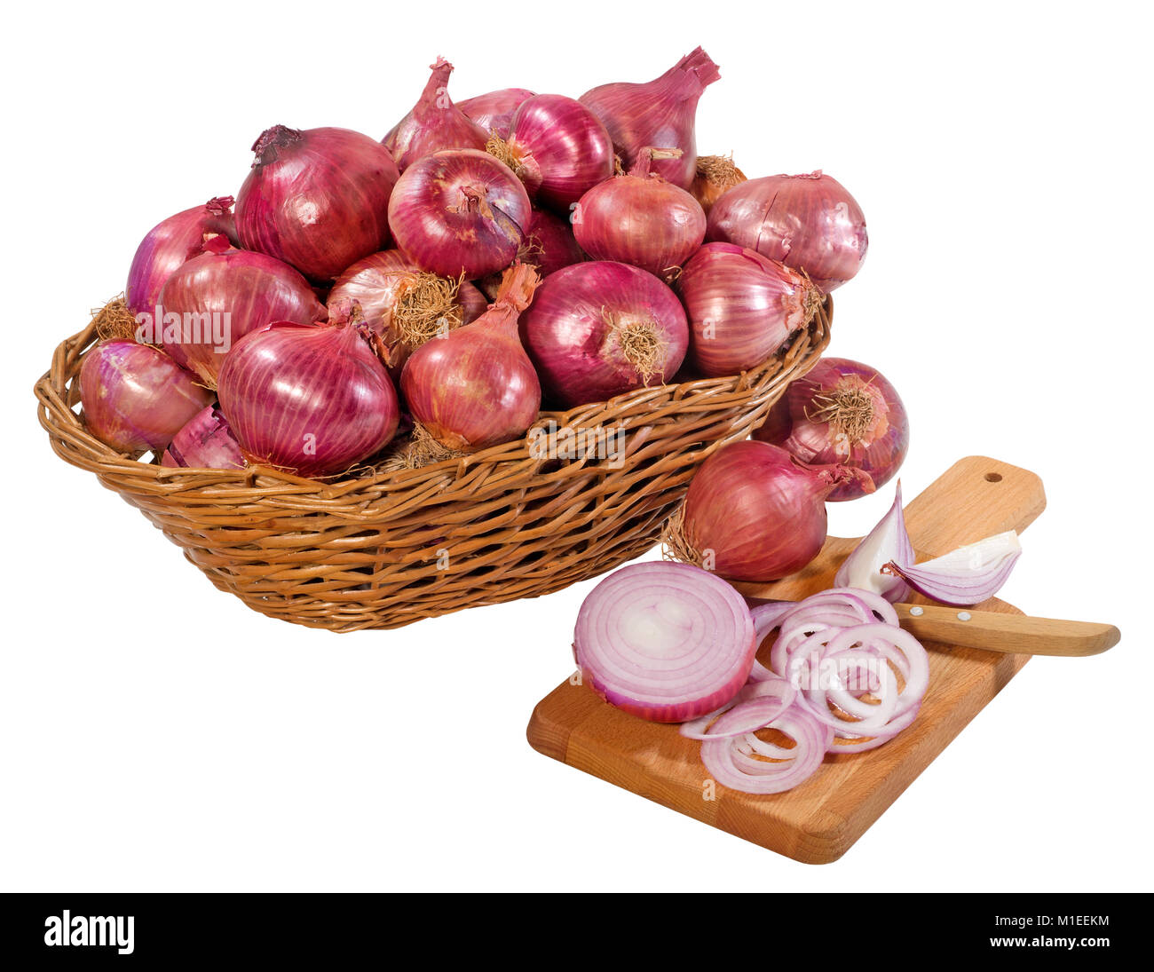 Red spanish onion Cut Out Stock Images & Pictures - Alamy