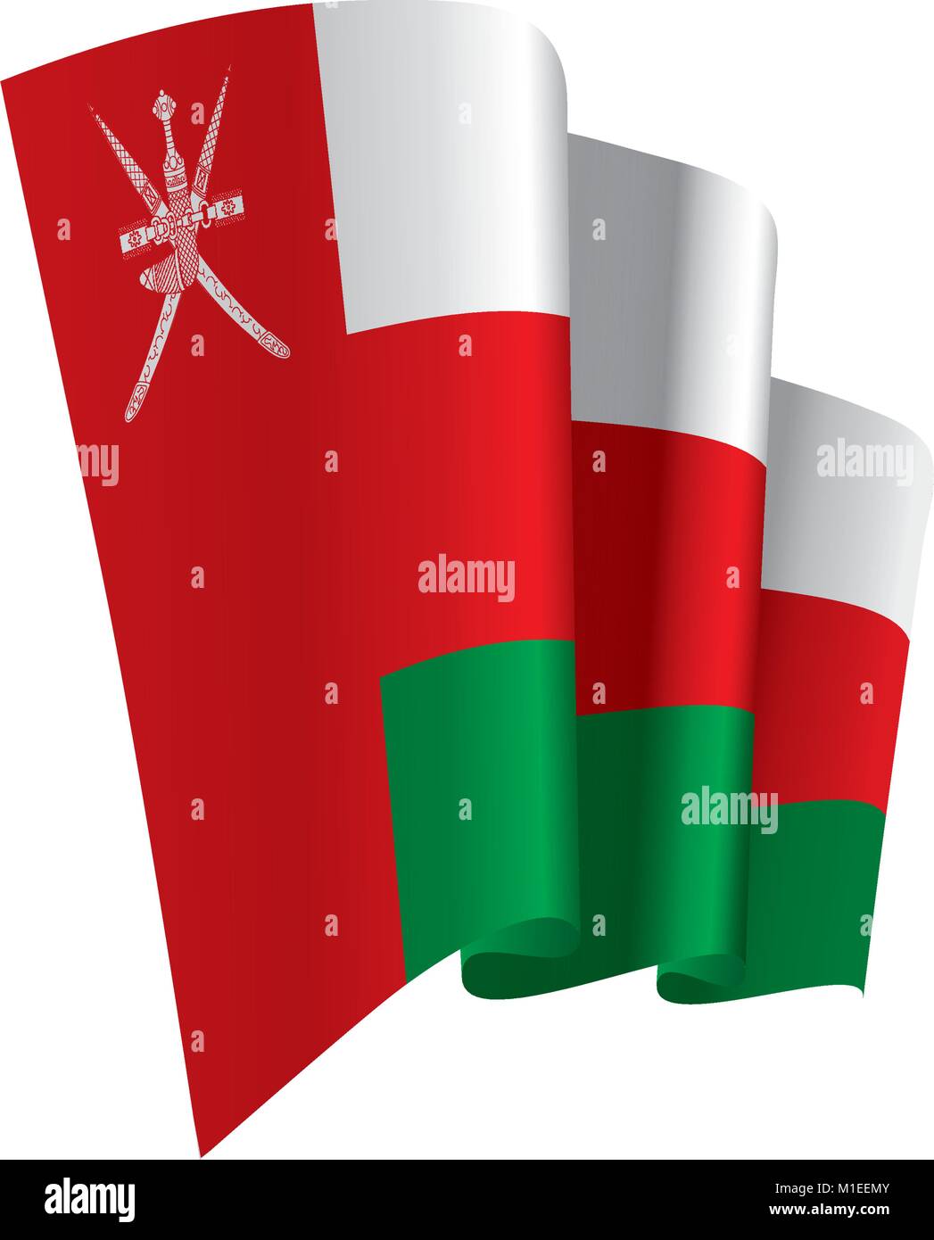 Oman flag, vector illustration Stock Vector Image & Art - Alamy