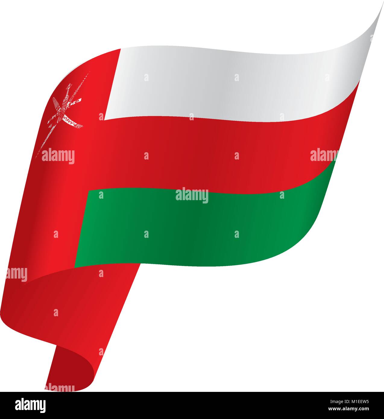 Oman flag, vector illustration Stock Vector Image & Art - Alamy