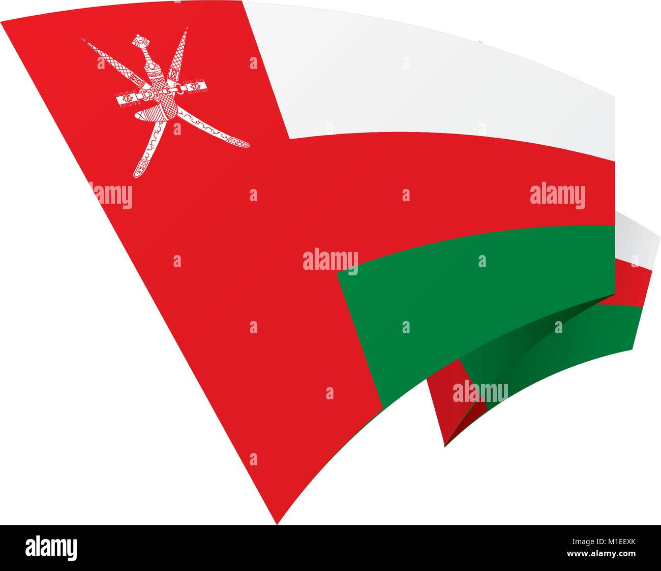 Oman flag, vector illustration Stock Vector Image & Art - Alamy