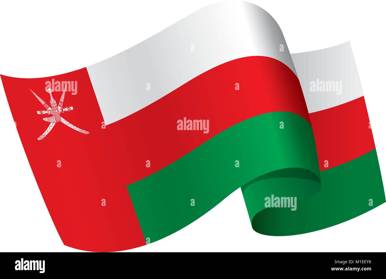 Oman flag omani Cut Out Stock Images & Pictures - Alamy