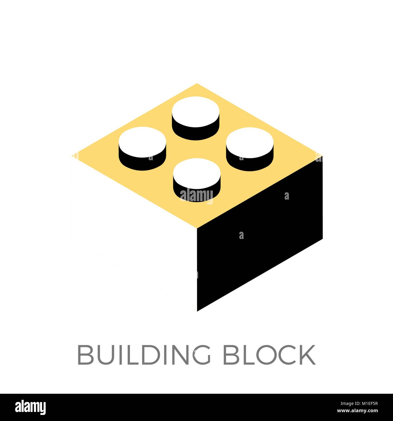 Lego block white background Stock Vector Images - Alamy