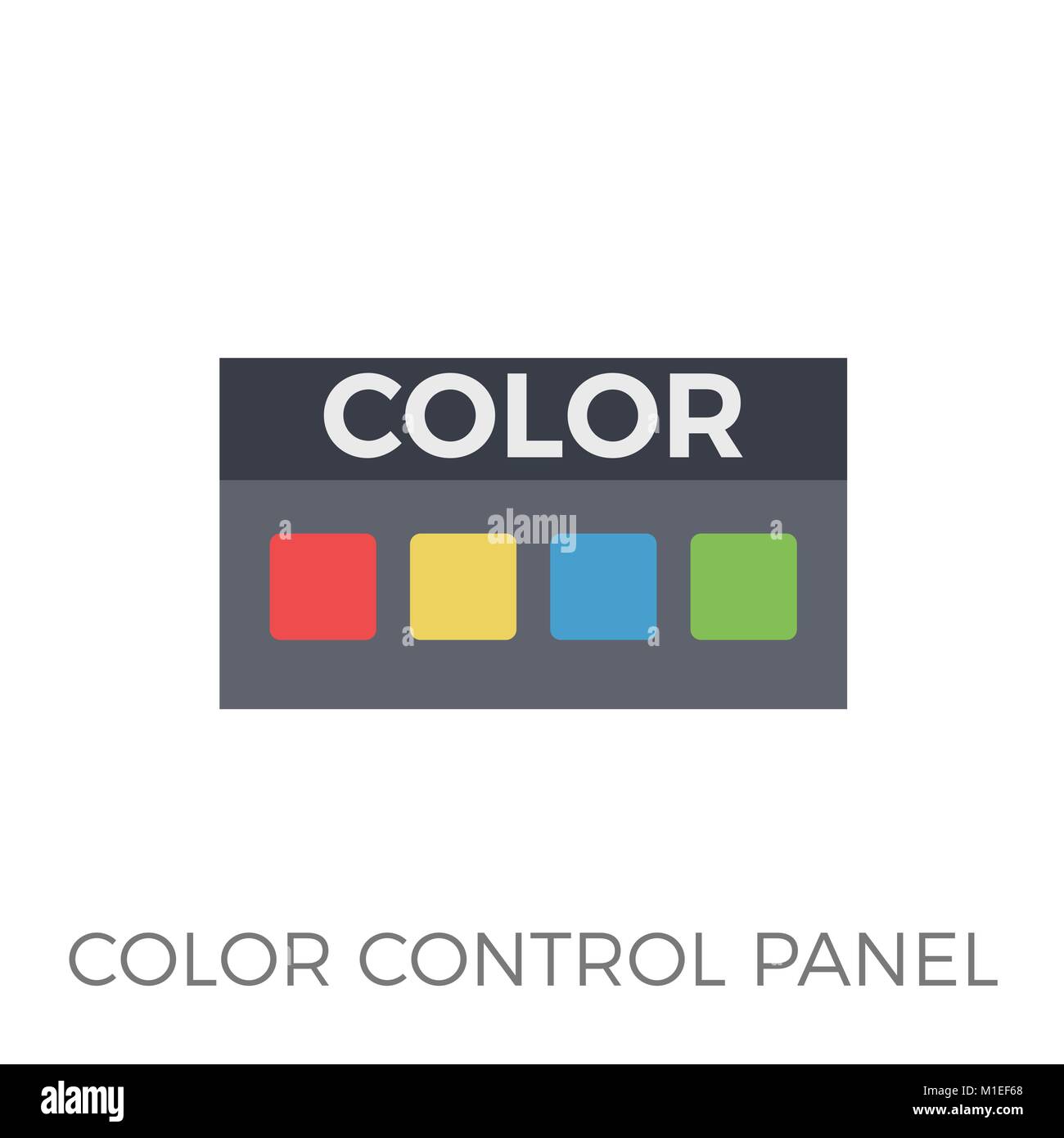 Color Control Panel Icon Vector. Isolated on White Background. Trendy ...