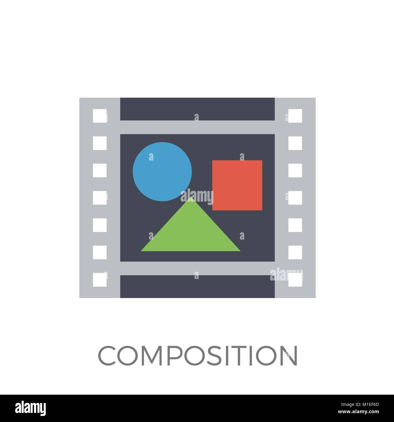 Composition Icon Vector. Isolated on White Background. Trendy Flat ...