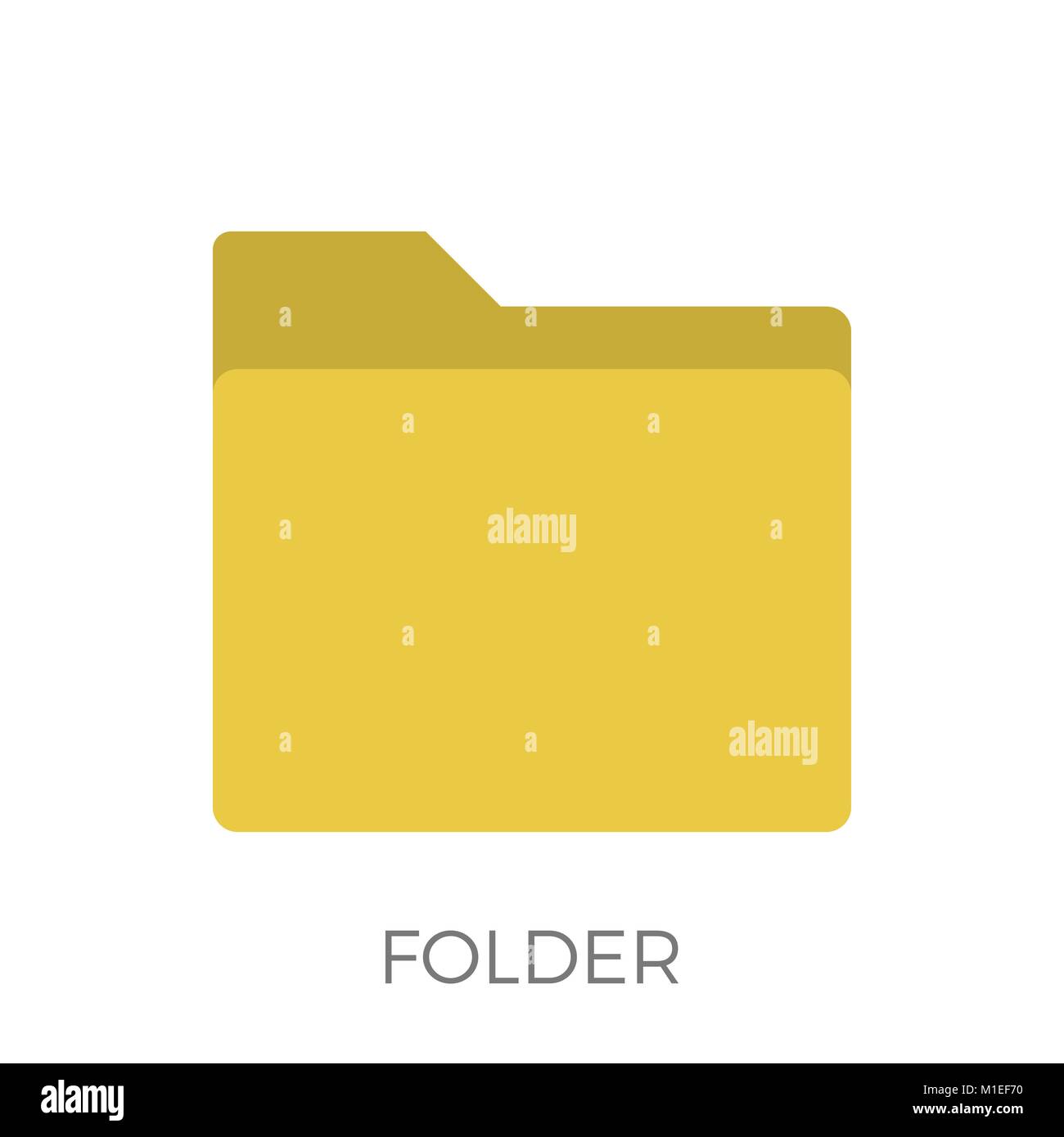 Folder Icon Vector. Isolated on White Background. Trendy Flat Style ...
