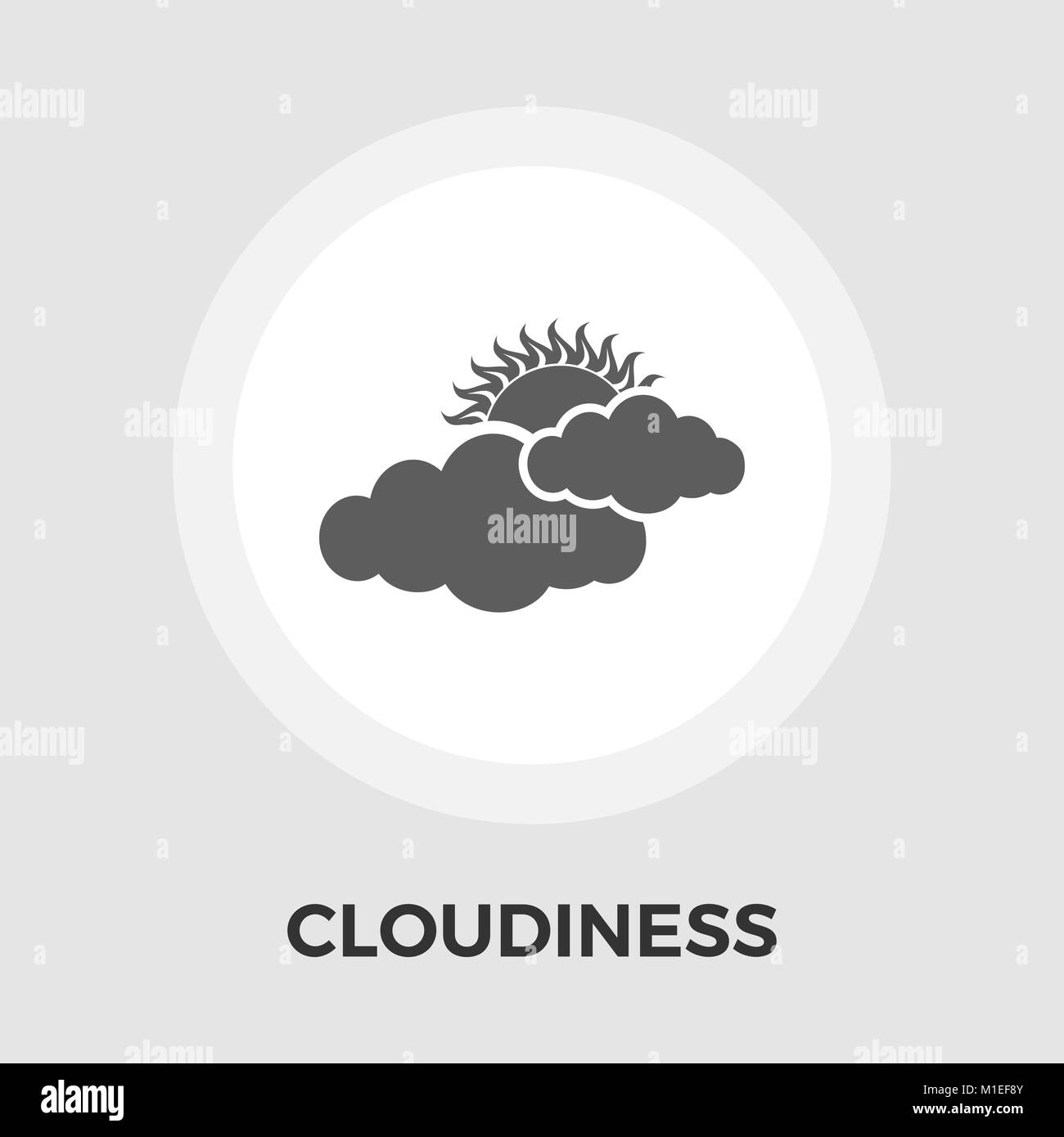 Cloudiness single icon. Vector illustration Stock Vector Image & Art ...