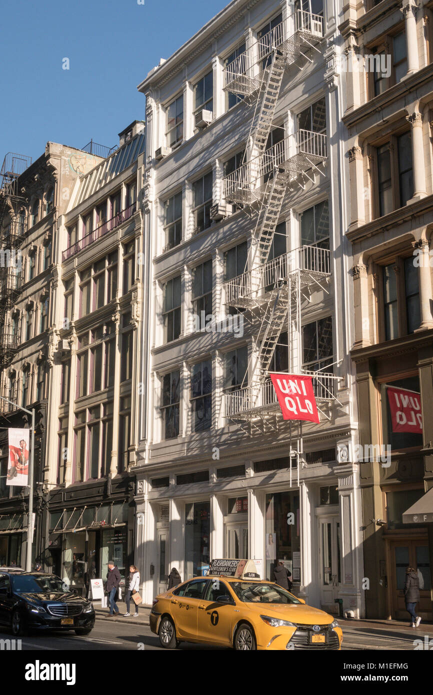Broadway in Historic SoHo Neighborhood, NYC, USA Stock Photo - Alamy