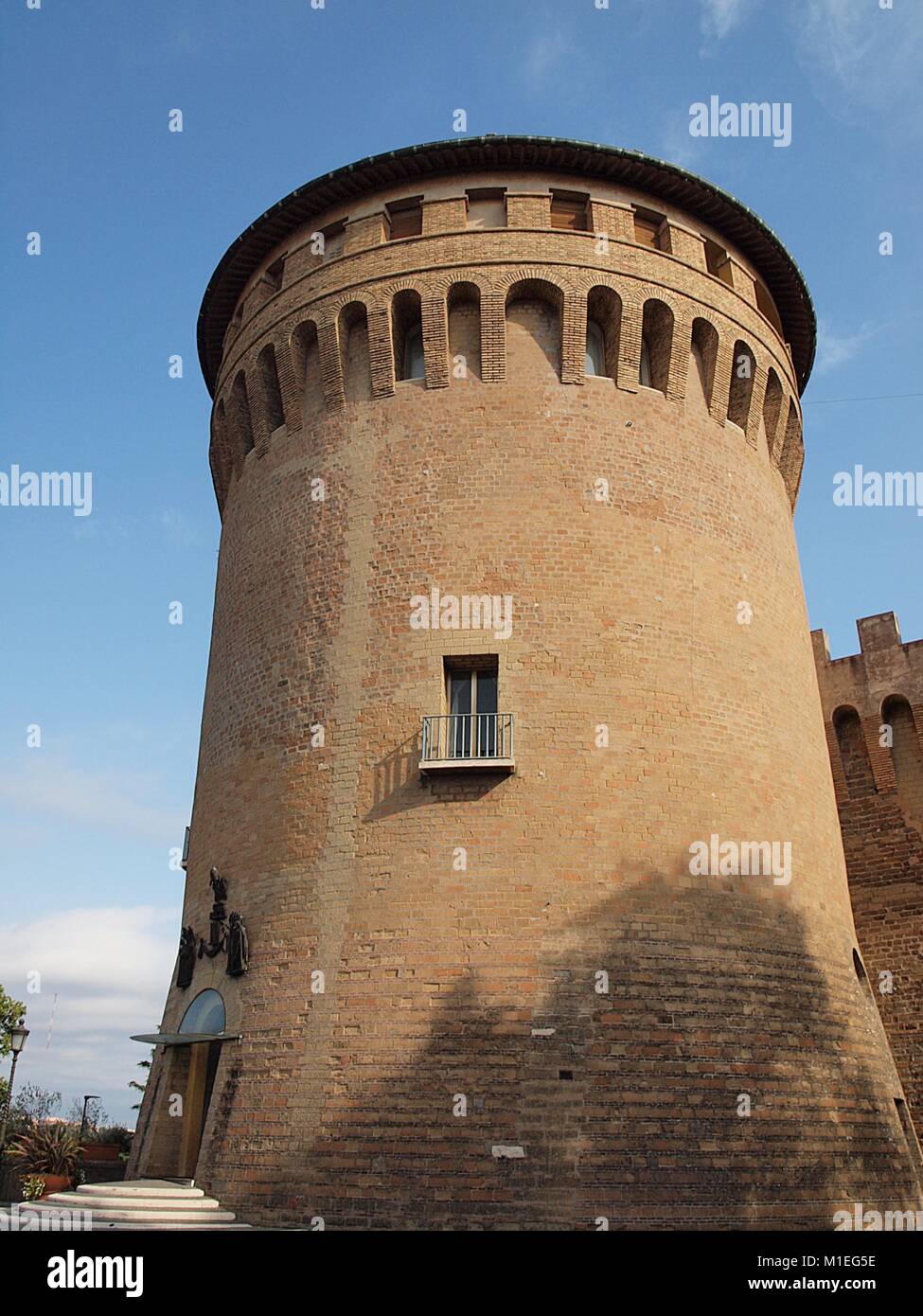 Big tower in Vatican City in Rome in Italy Stock Photo - Alamy