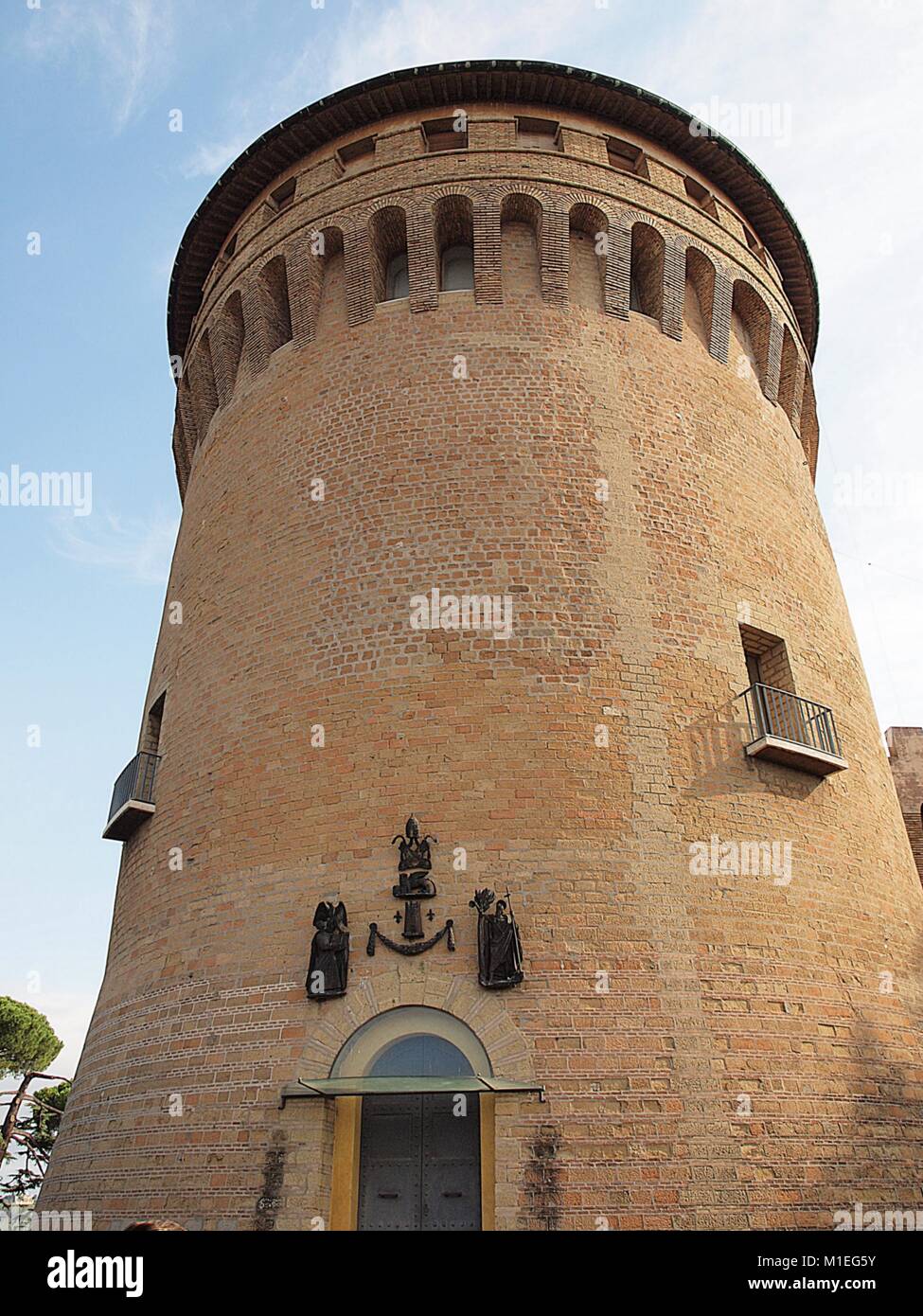 Big tower in Vatican City in Rome in Italy Stock Photo - Alamy
