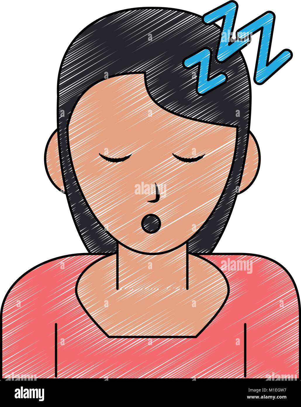 Woman sleeping cartoon Stock Vector Image & Art - Alamy