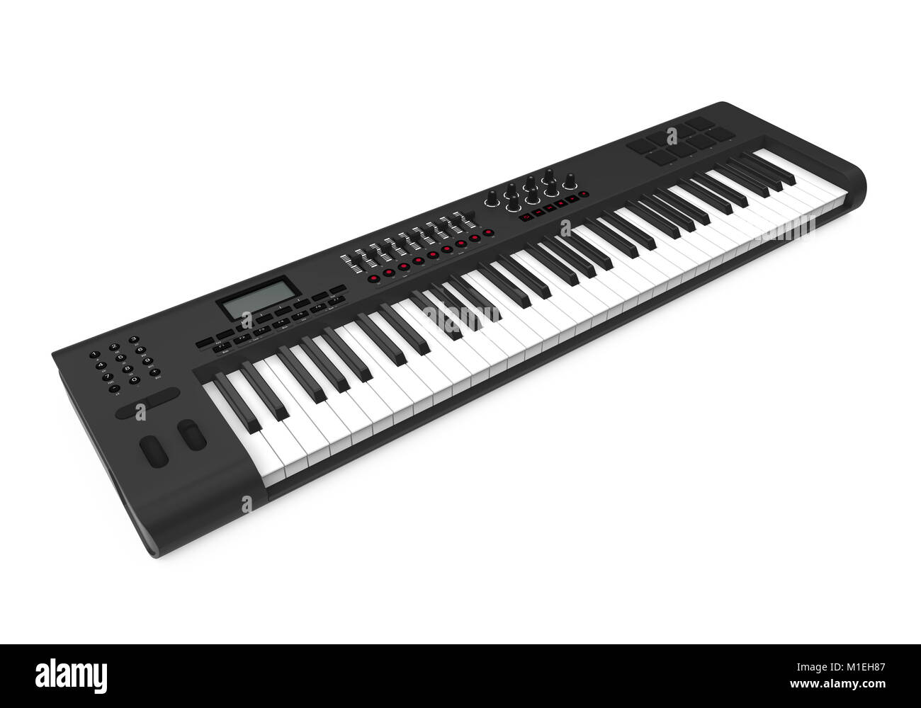 Piano key keyboard music render instrument sound synthesizer hi-res ...