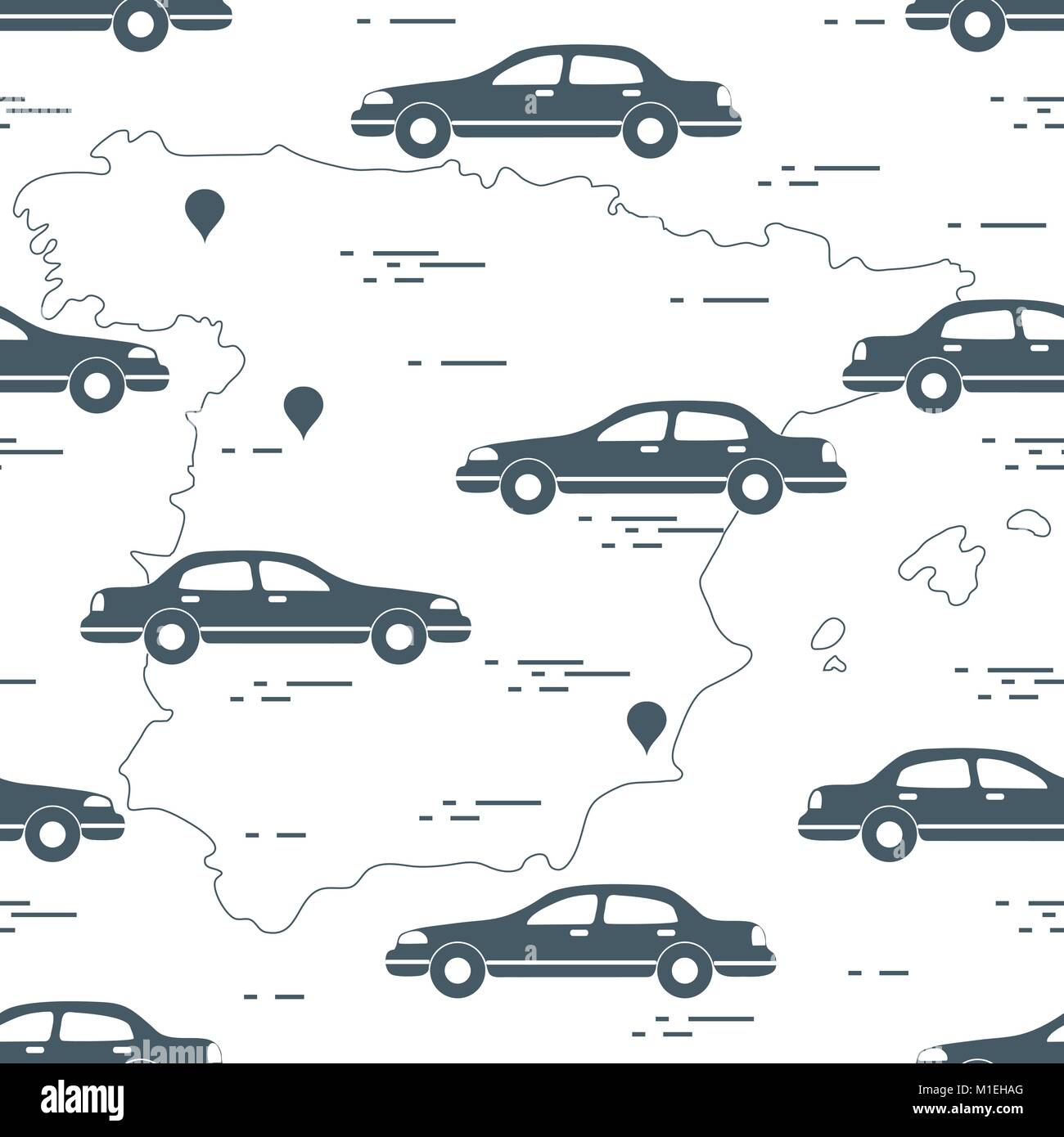 Spain passenger vehicle Stock Vector Images - Alamy