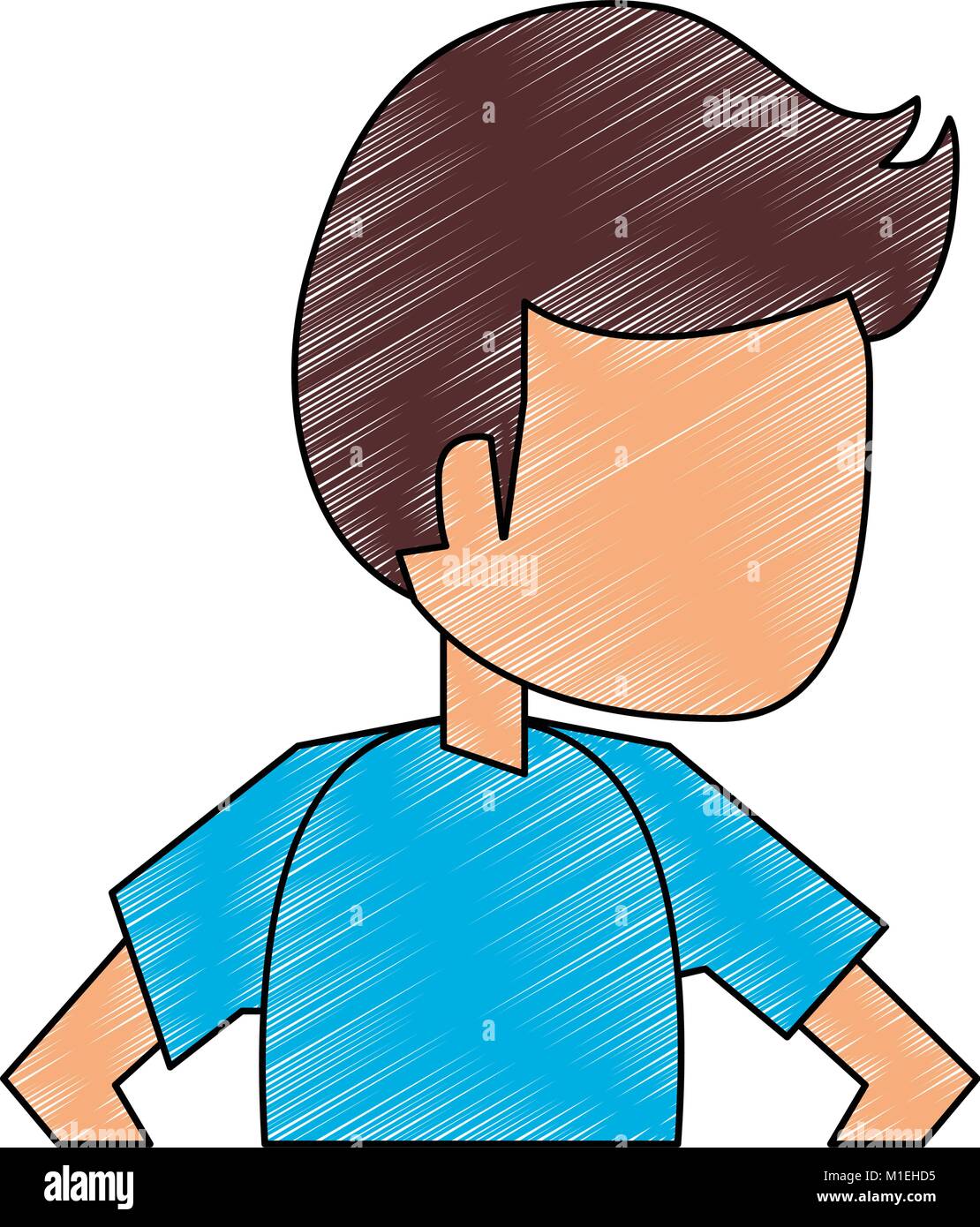 Boy kid cartoon faceless Stock Vector Image & Art - Alamy