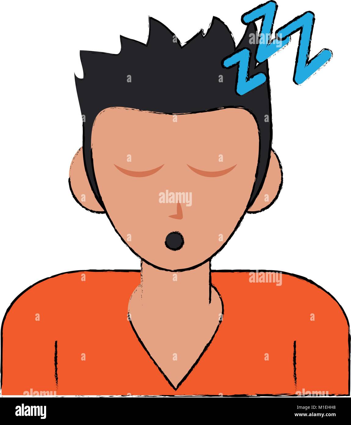 Man Sleeping Cartoon Stock Vector Image And Art Alamy