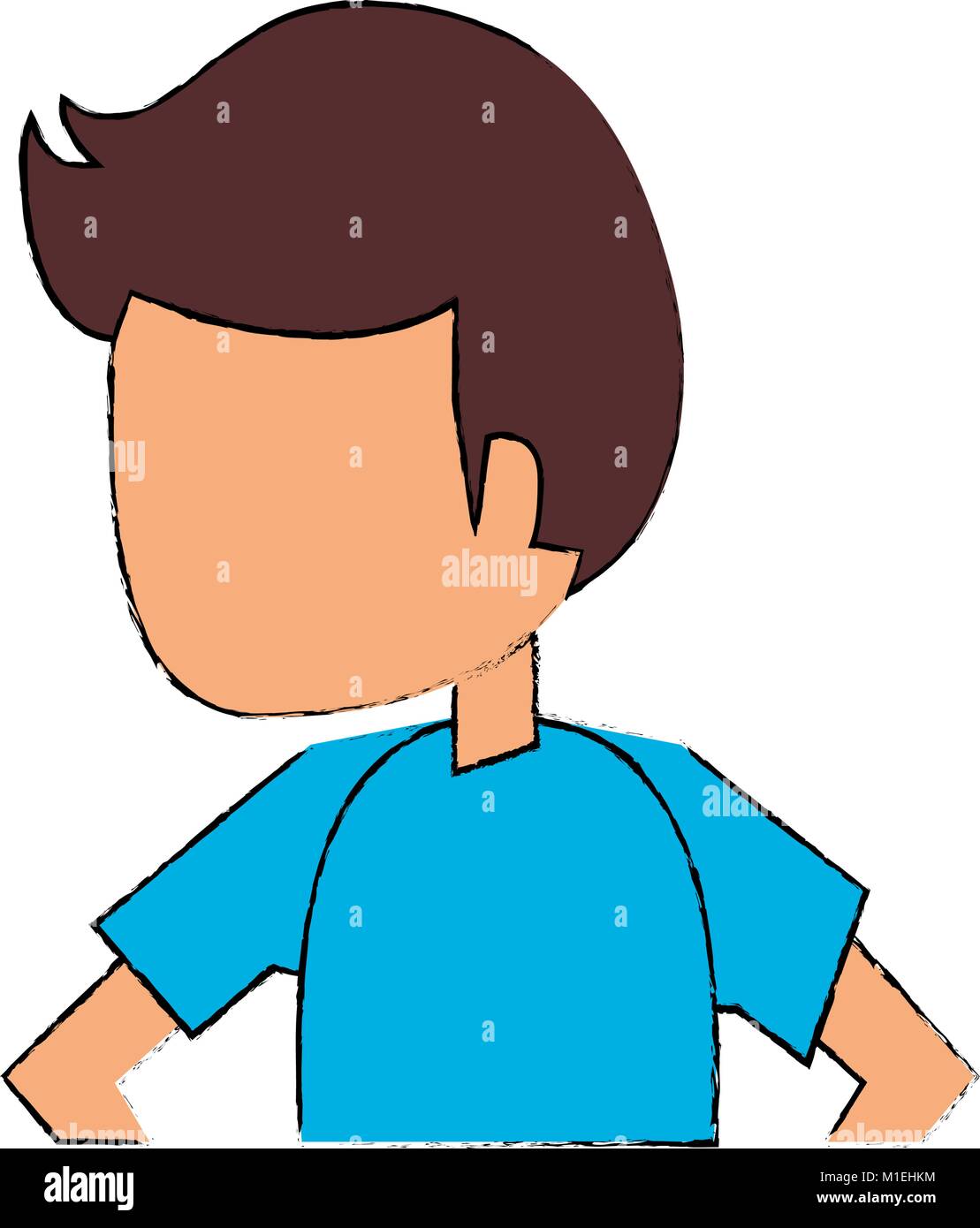 Boy kid cartoon faceless Stock Vector Image & Art - Alamy