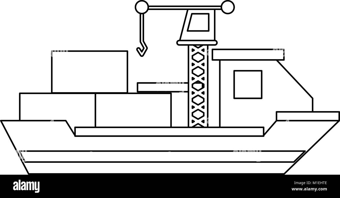 Freighter ship symbol Stock Vector Image & Art - Alamy