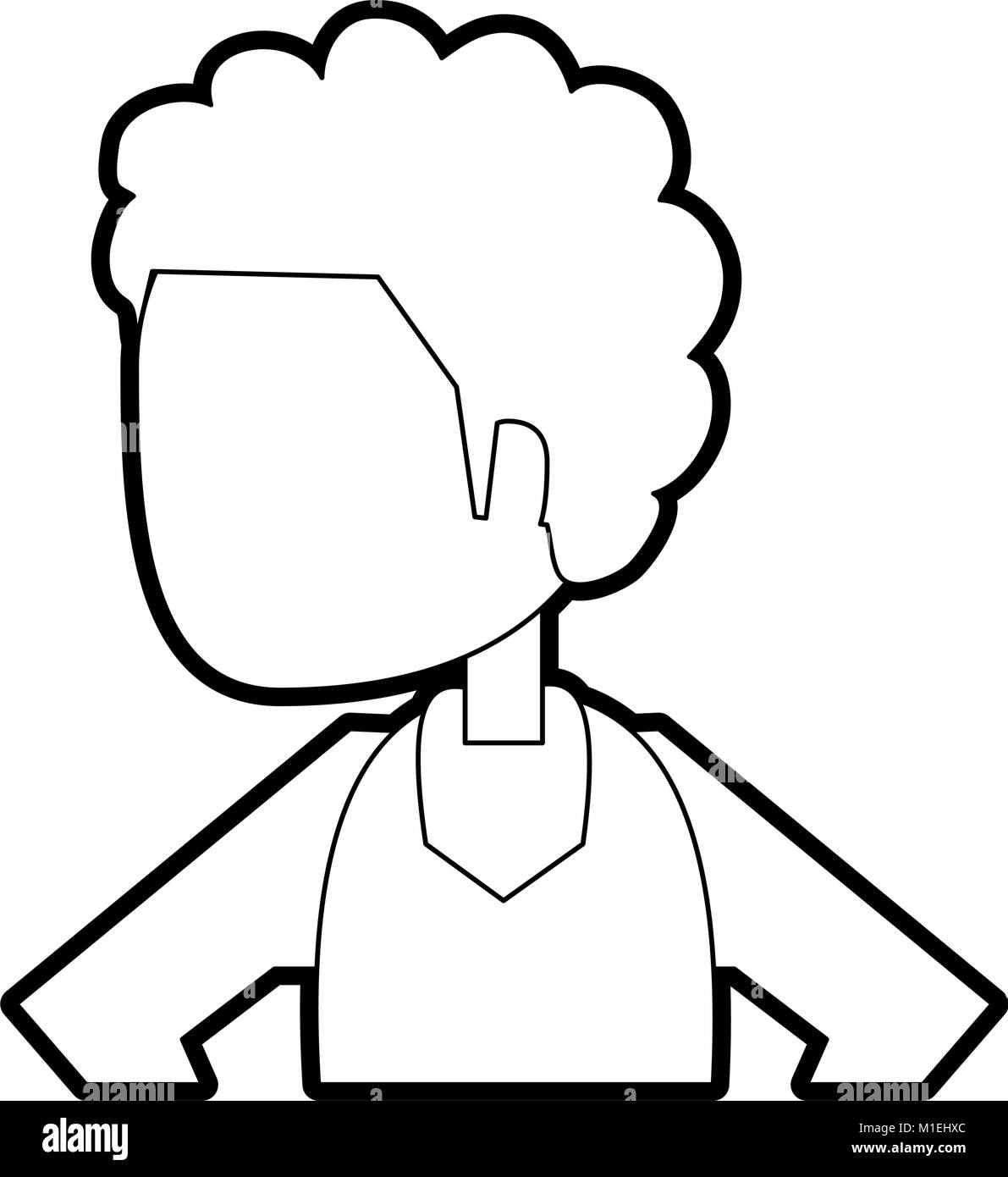 Boy kid cartoon faceless Stock Vector Image & Art - Alamy