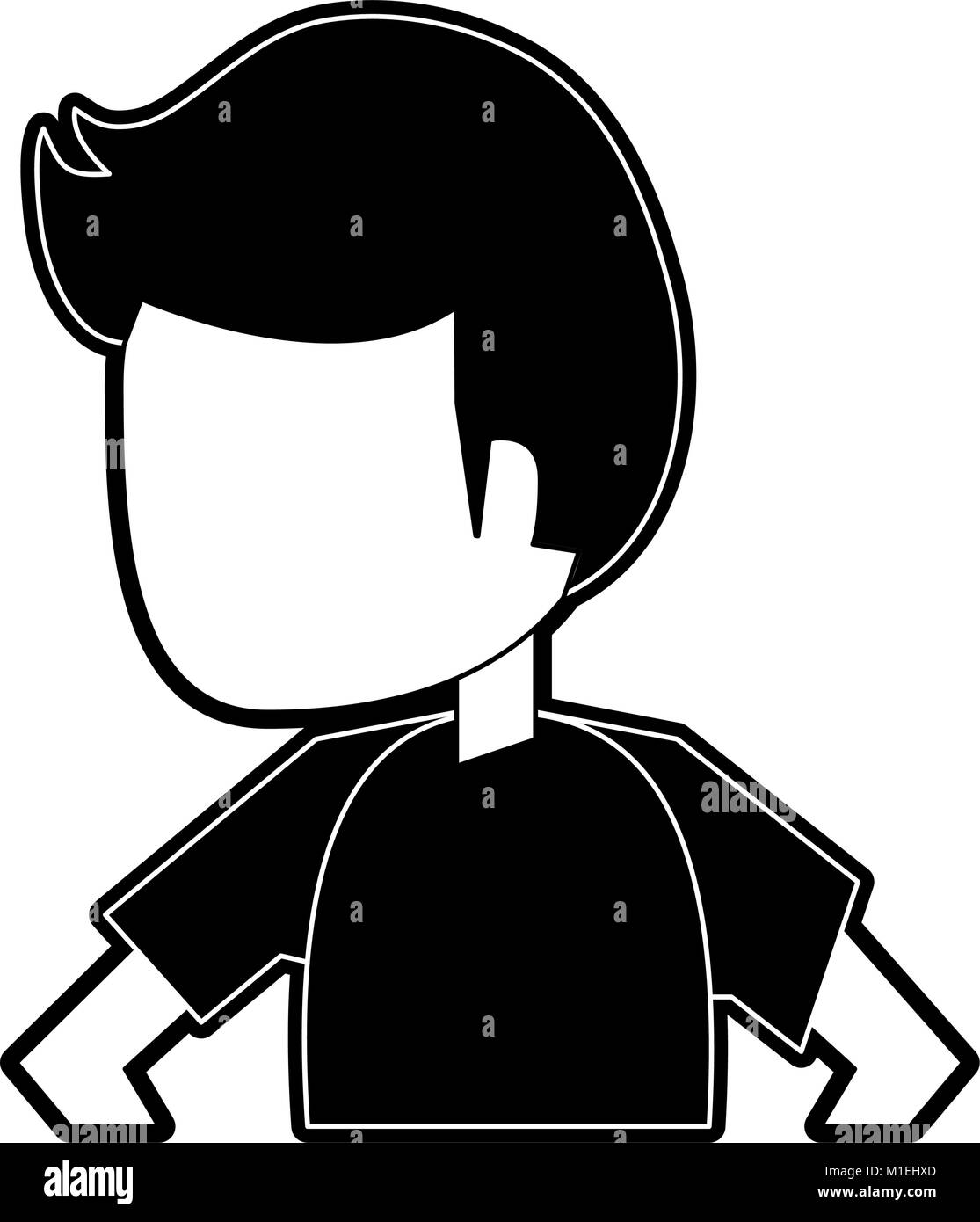 Boy kid cartoon faceless Stock Vector Image & Art - Alamy