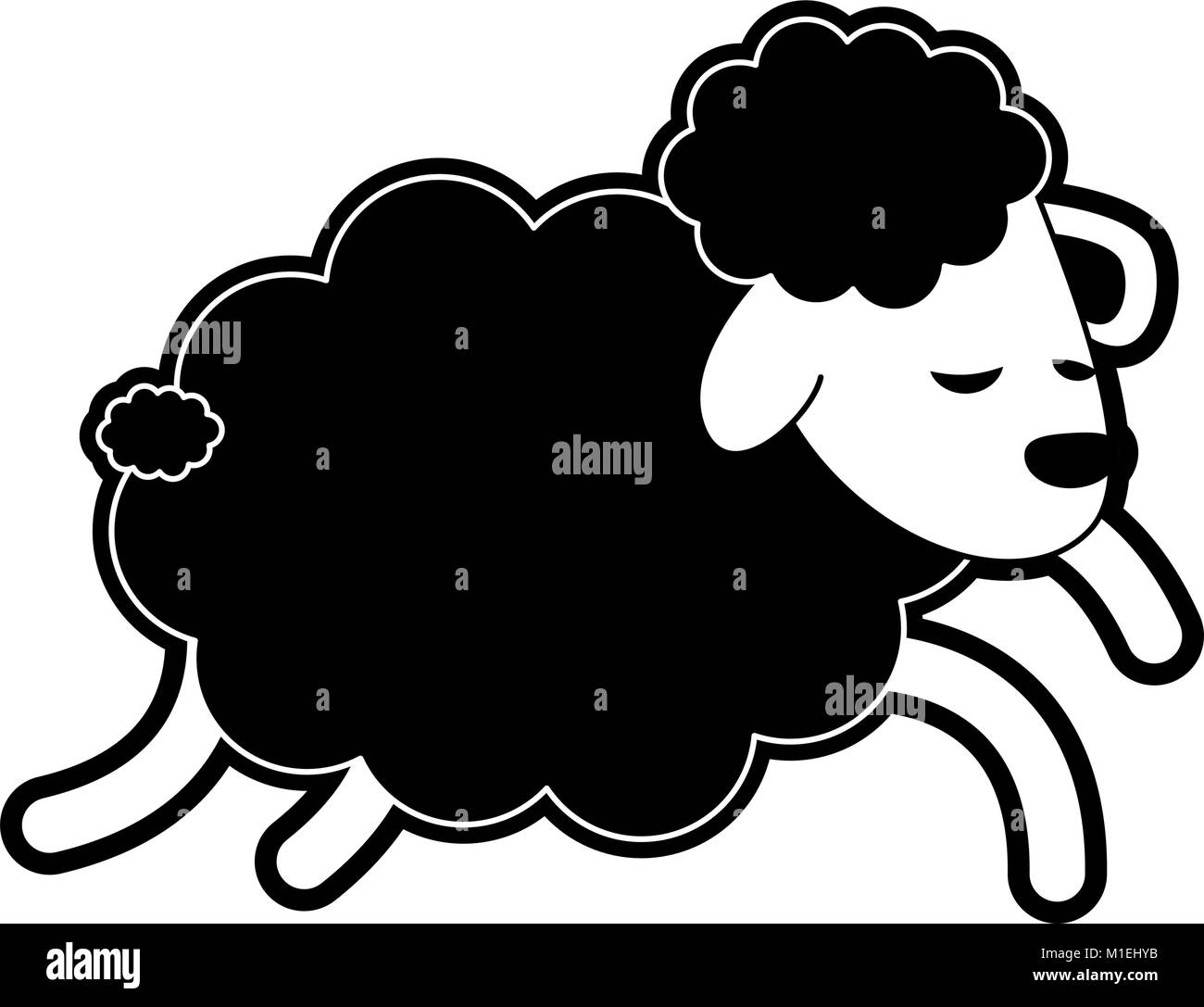 Sleeping Cartoon Sheep High Resolution Stock Photography and Images - Alamy