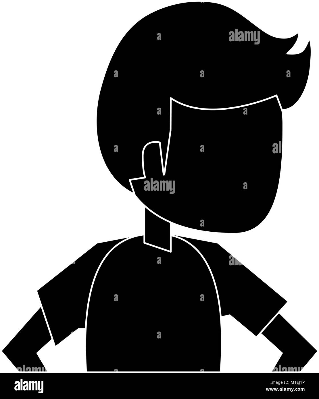 Boy kid cartoon faceless Stock Vector Image & Art - Alamy