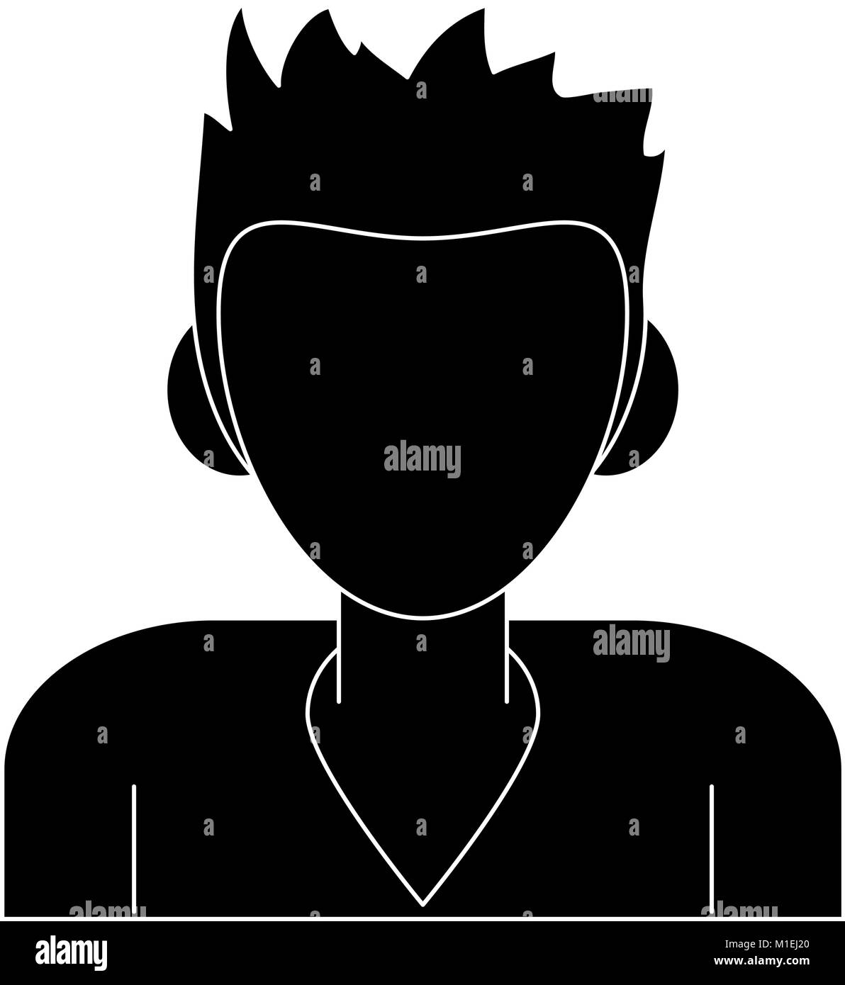 Boy kid cartoon faceless Stock Vector Image & Art - Alamy