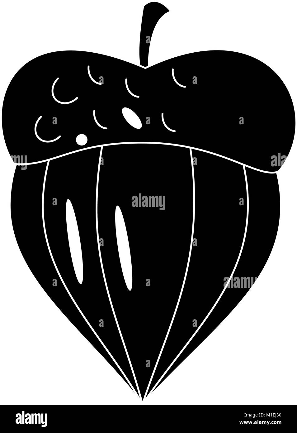 Nut food symbol Stock Vector Image & Art - Alamy