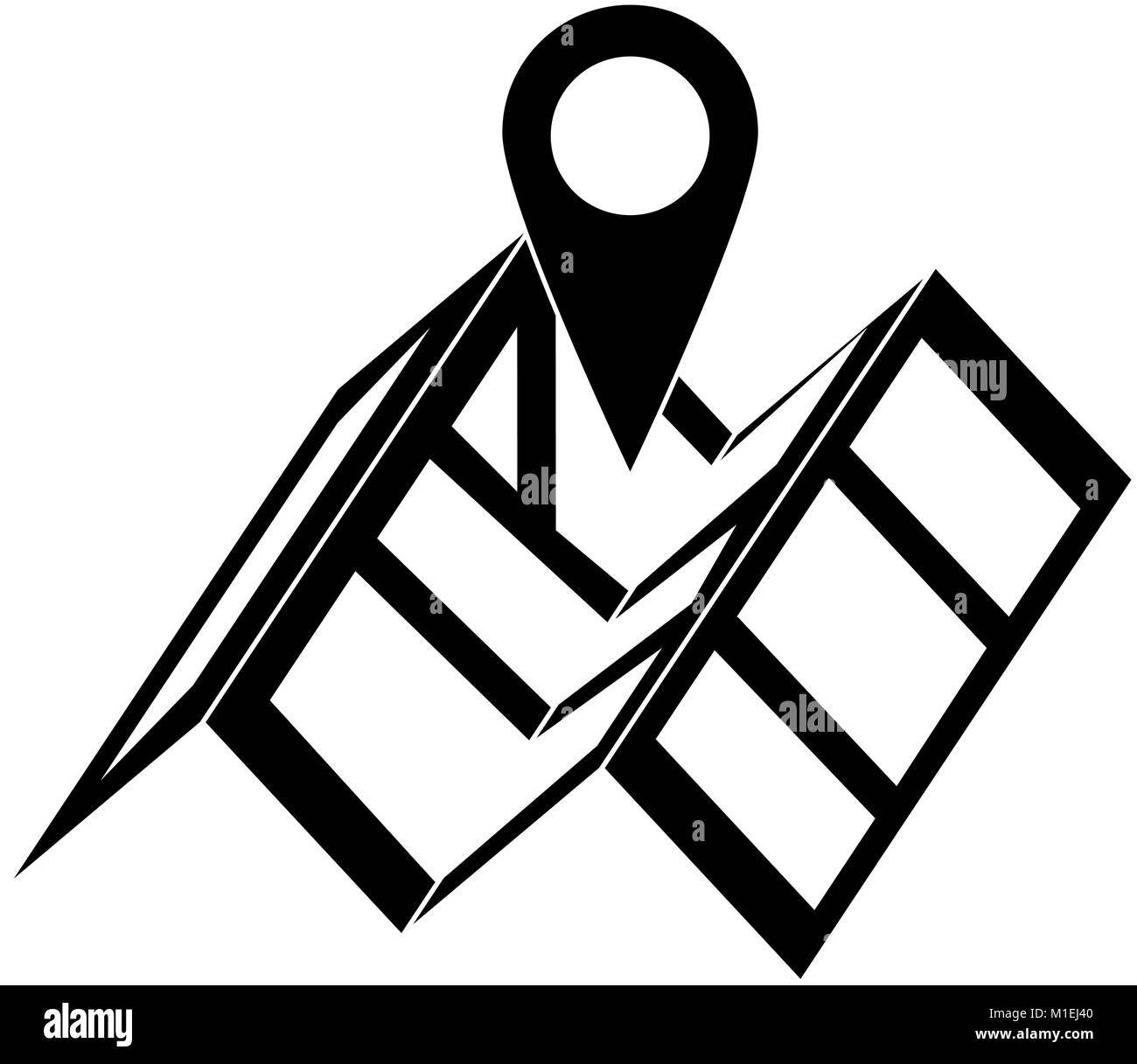 Map location symbol Stock Vector Image & Art - Alamy