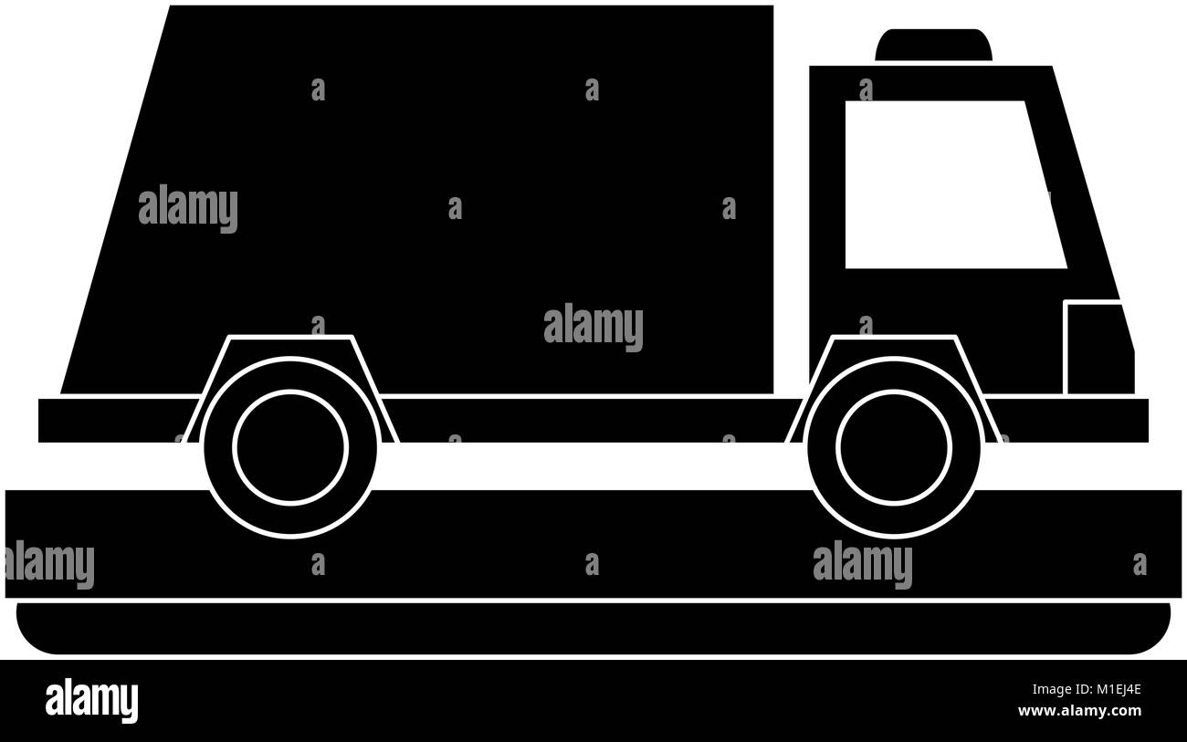 Delivery truck symbol Stock Vector Image & Art - Alamy