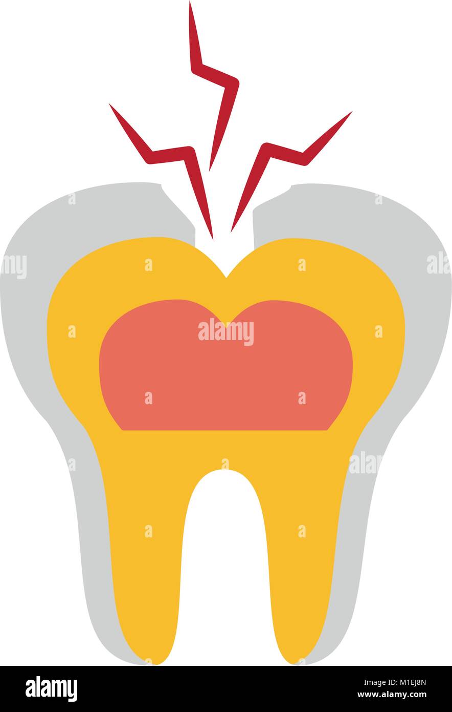 Teeth broken symbol Stock Vector Image & Art - Alamy