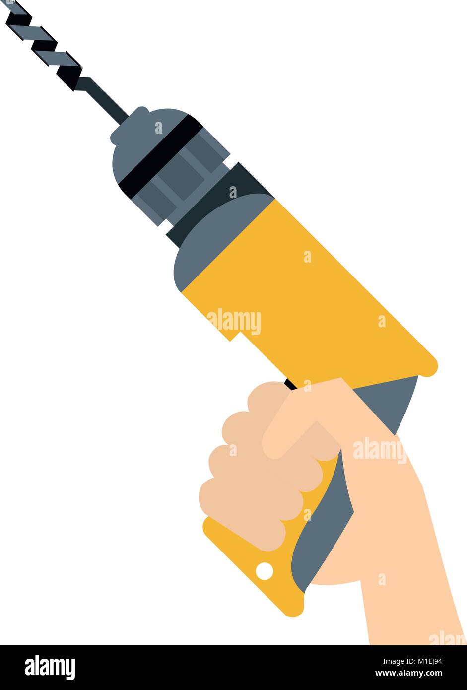 Hand holding drill Stock Vector Image & Art - Alamy