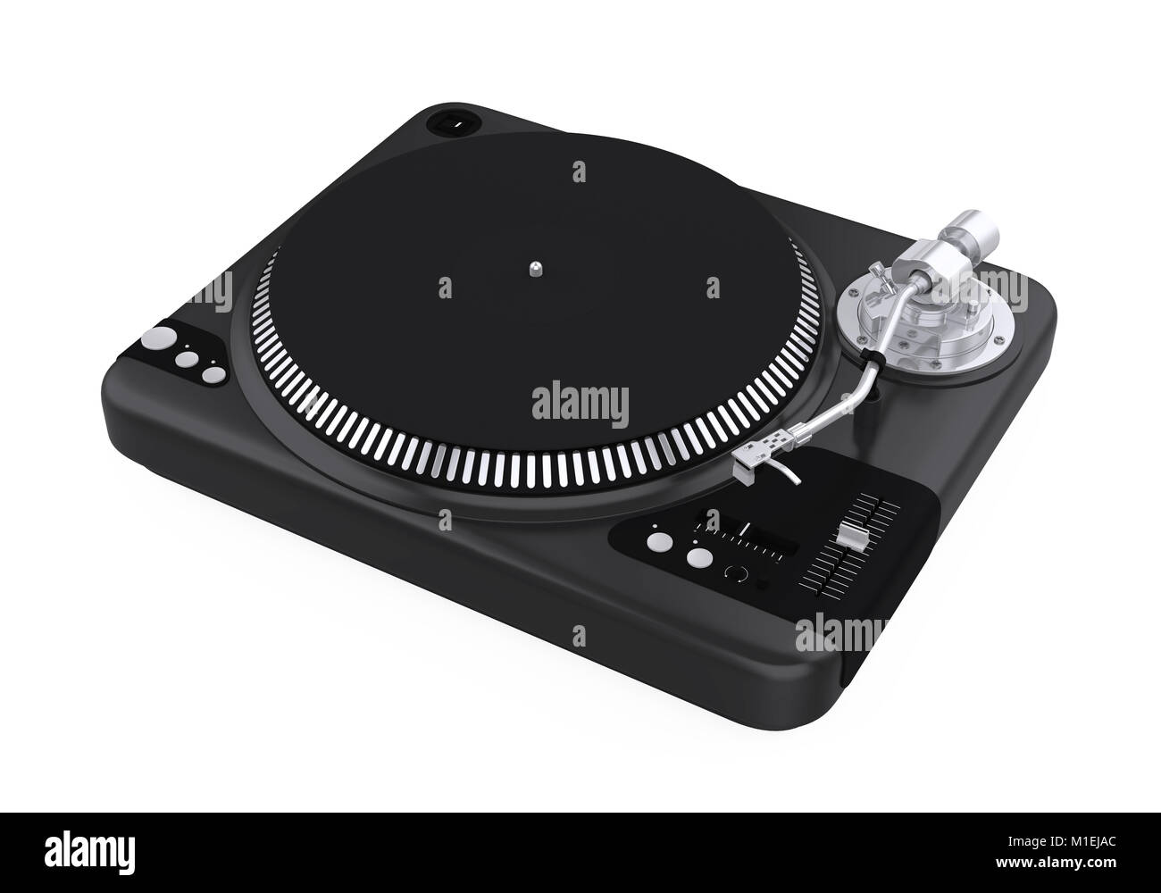 DJ Turntable Isolated Stock Photo - Alamy