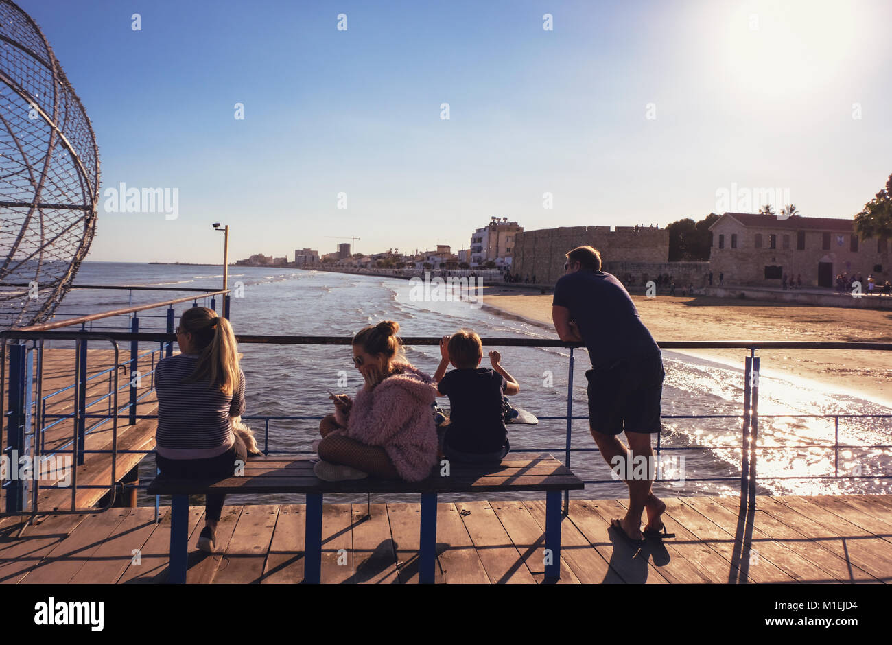Family day beach teenager hi-res stock photography and images - Alamy