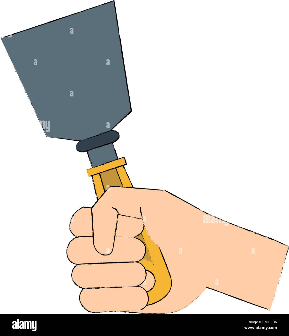 Hand holding spatula Stock Vector Image & Art - Alamy