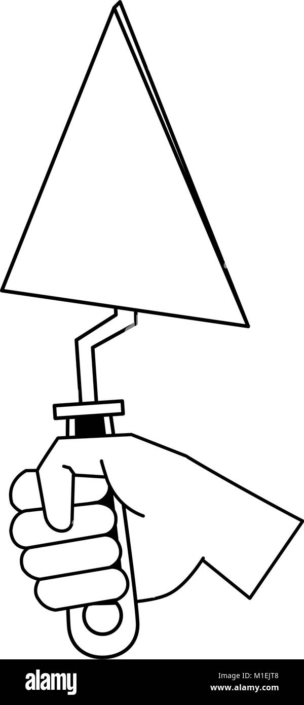 Hand holding spatula Stock Vector Image & Art - Alamy