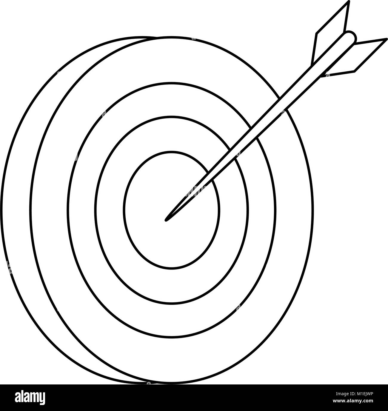 Target dartboard symbol Stock Vector Image & Art - Alamy