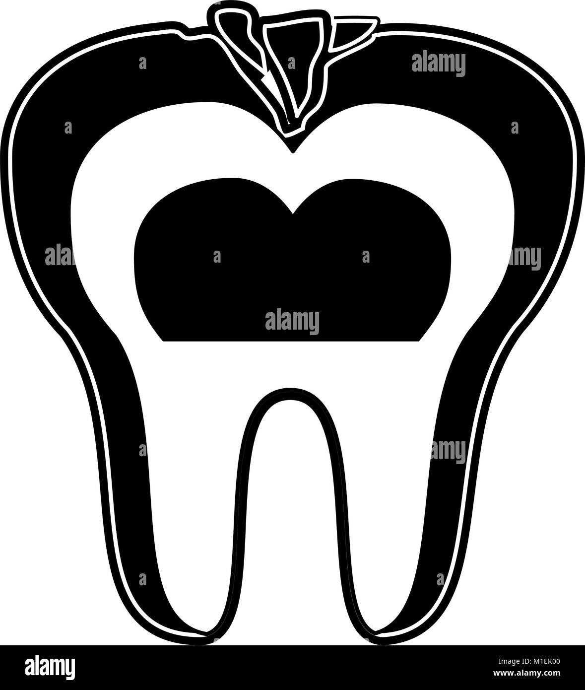 Teeth broken symbol Stock Vector Image & Art - Alamy