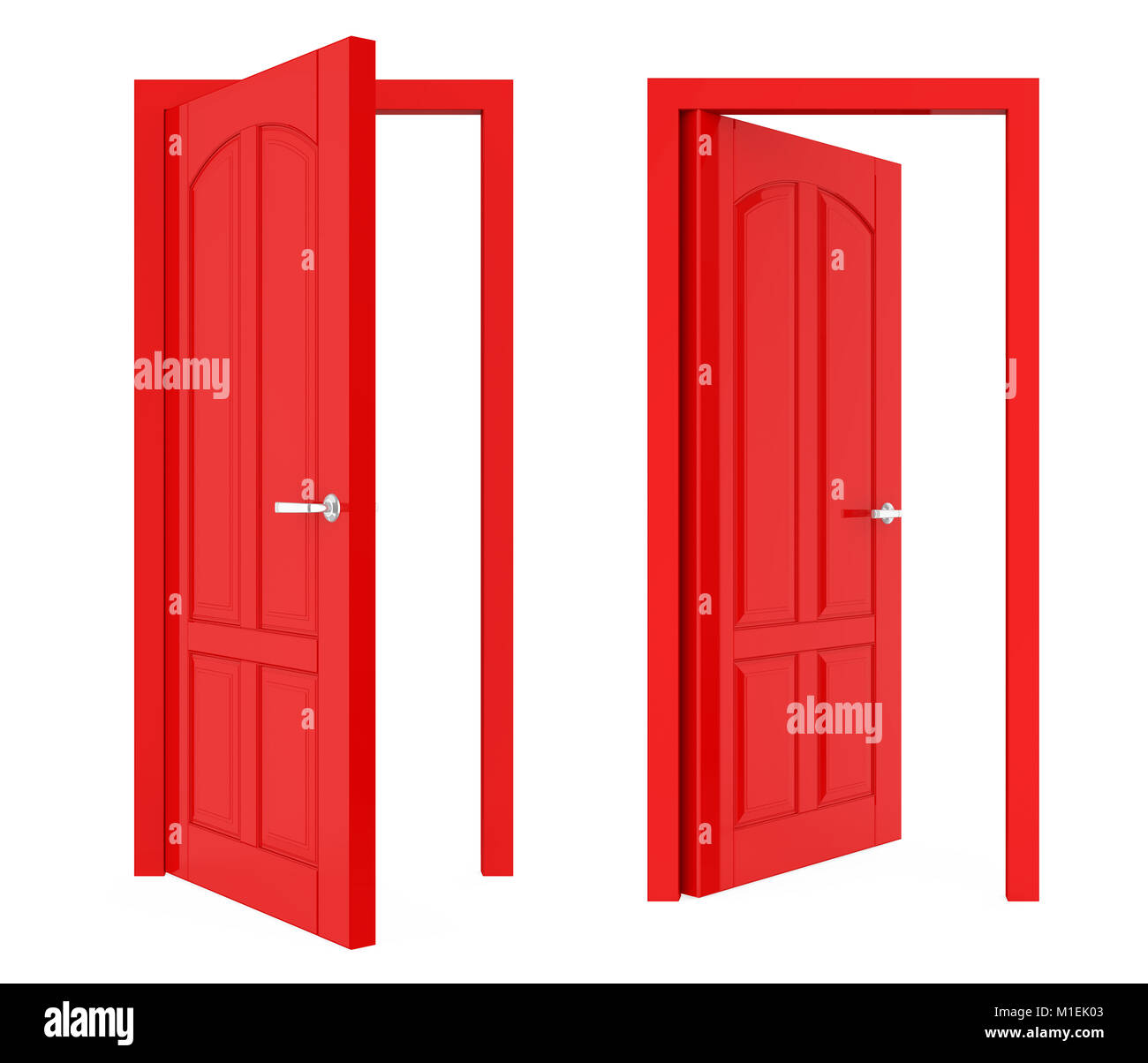 Wooden doors open Cut Out Stock Images & Pictures - Alamy
