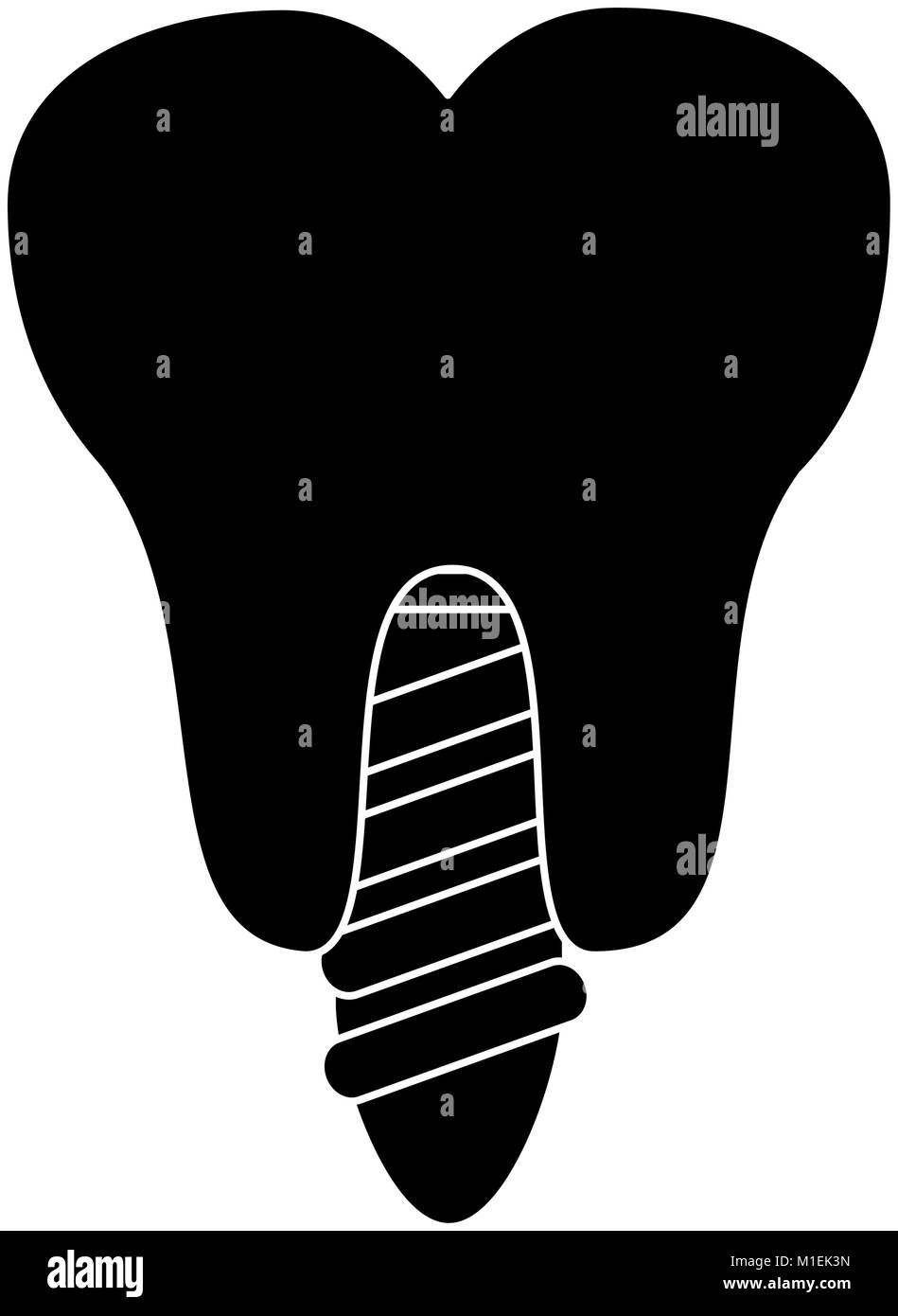 Tooth concept dental technology Black and White Stock Photos & Images ...