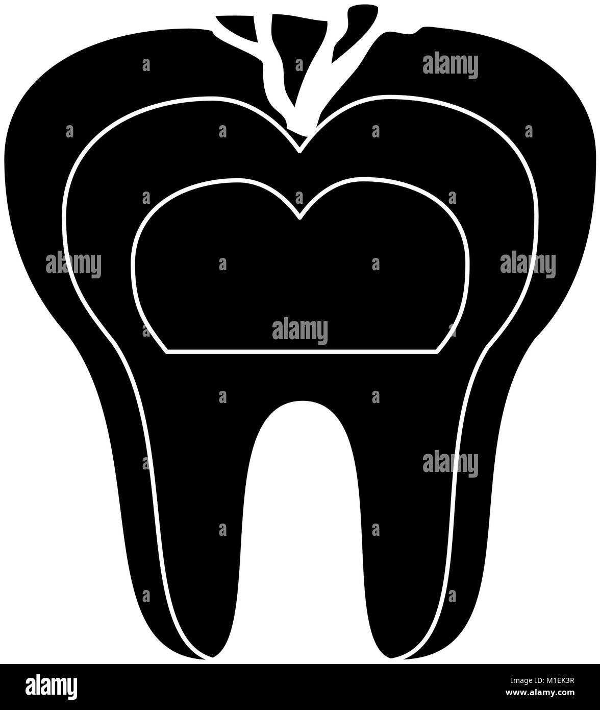 Teeth broken symbol Stock Vector Image & Art - Alamy