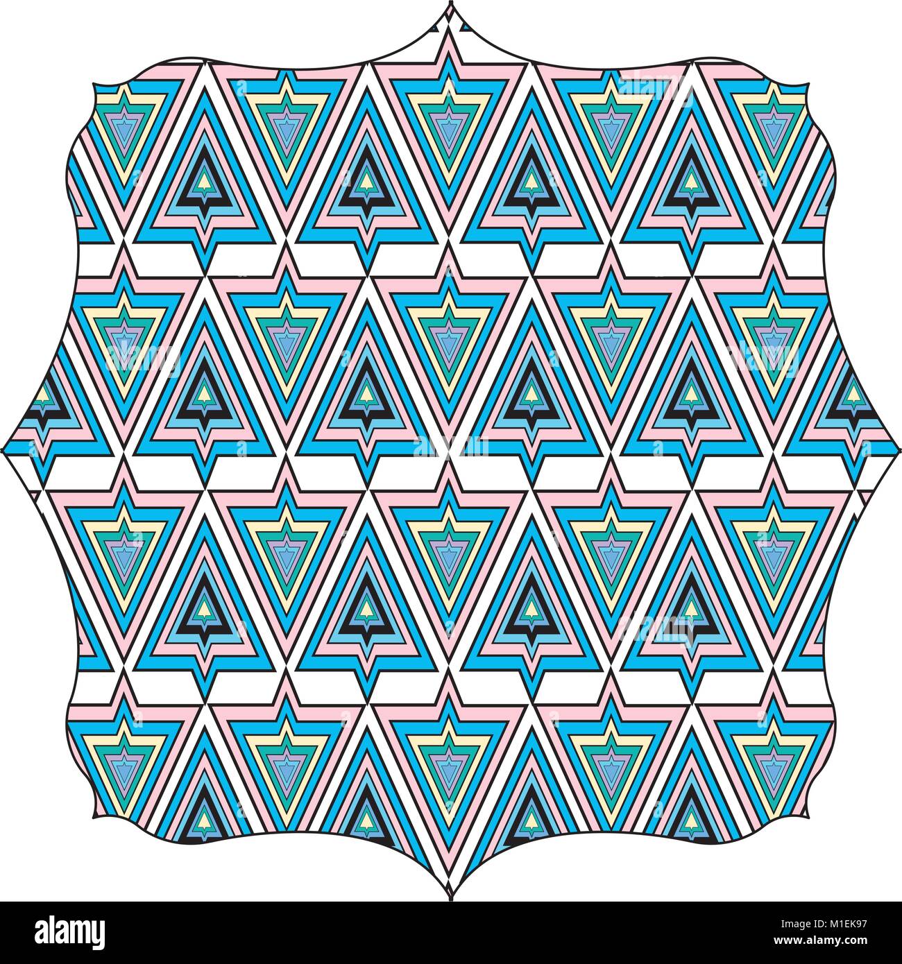 square with pattern abstract shapes background design vector ...