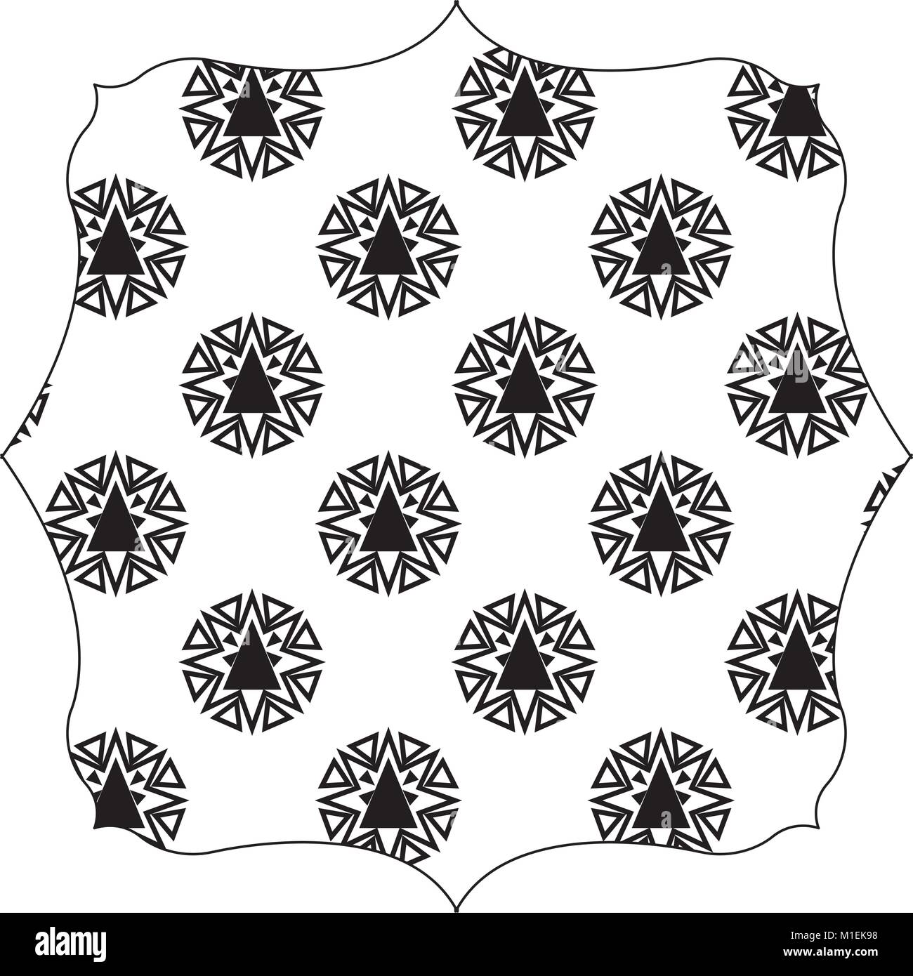 square with pattern abstract shapes background decoration vector ...